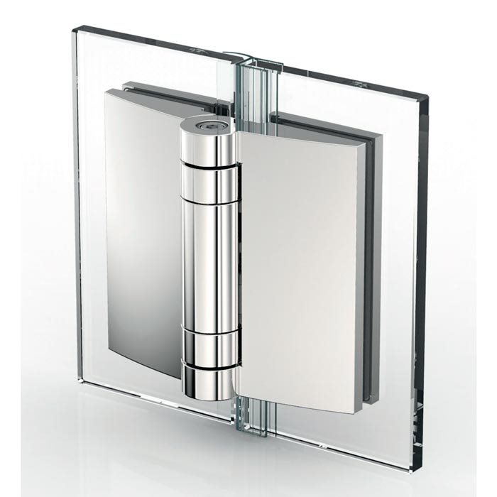 TURA glass til glass hengsel - Rustfritt stål